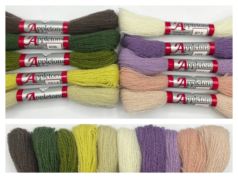 Autumn Crewel 2 Ply Range - Appletons